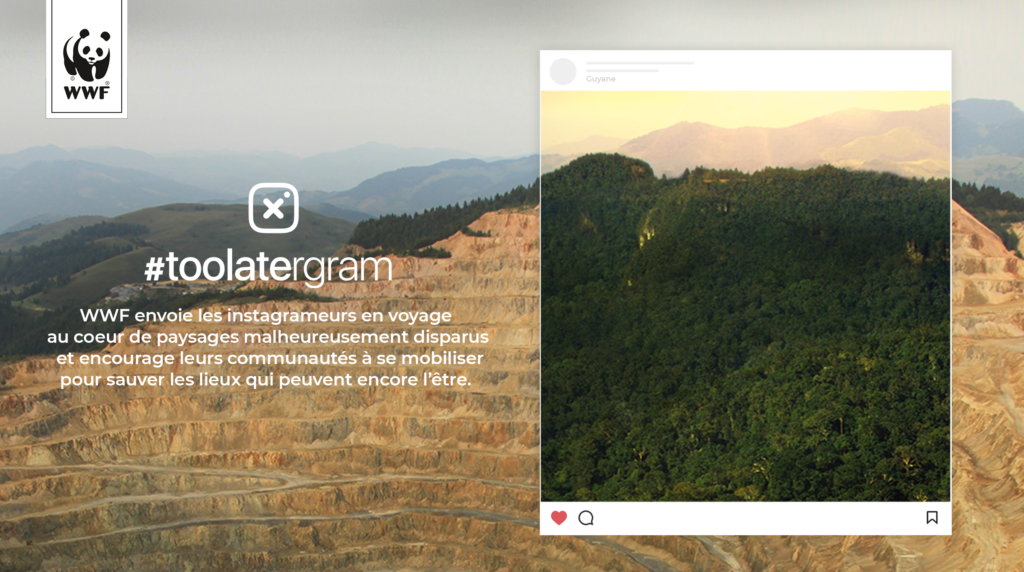WWF photographie sur Instagram des paysages qui n'existent plus 🐼