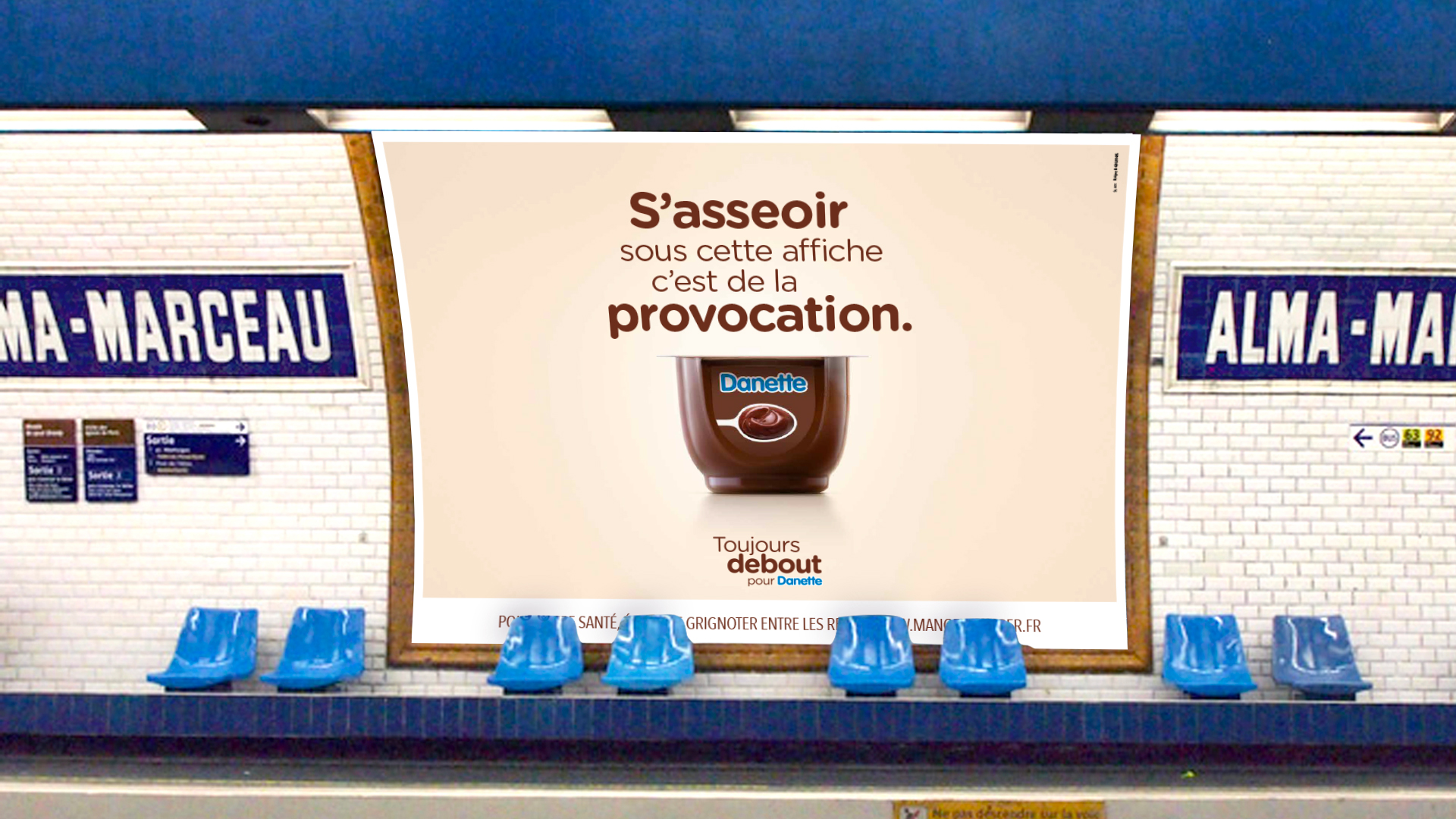 Danette revient en publicité et vous demande de rester debout