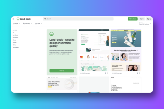 7 outils pour trouver les meilleurs exemples de webdesign