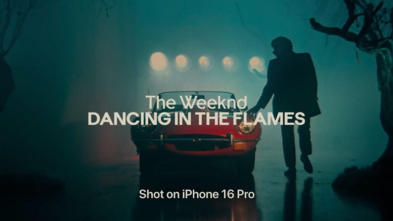 Apple filme le nouveau clip de The Weeknd “Dancing in the Flames” à l'iPhone 16 Pro