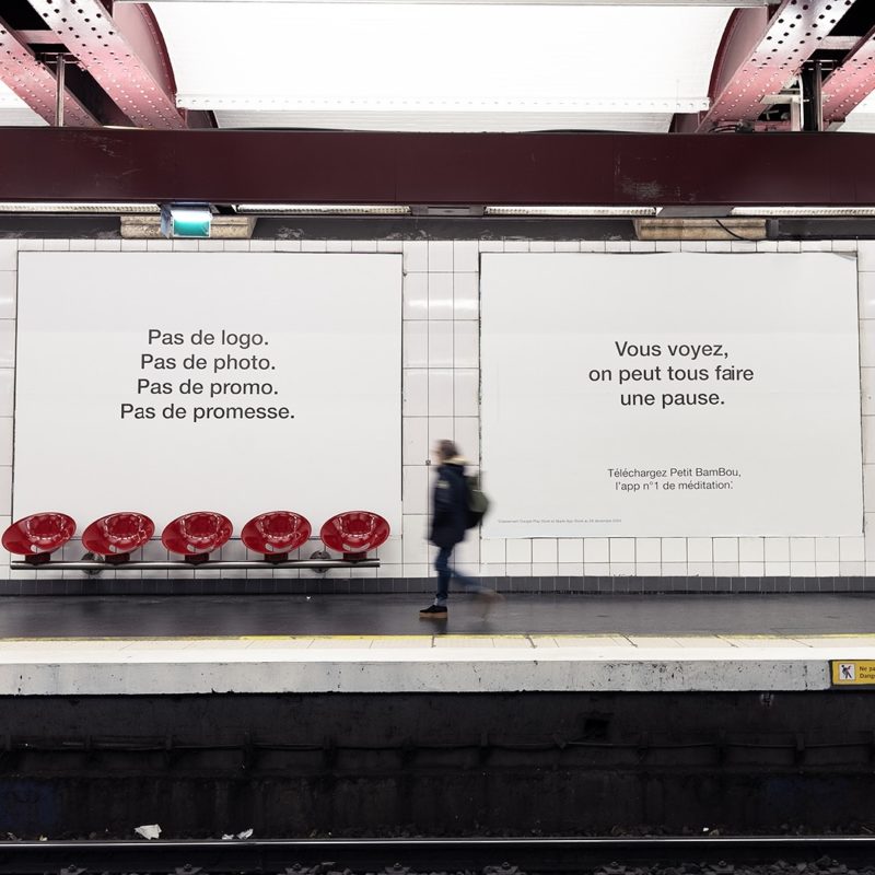 Petit Bambou dévoile une campagne "invisible" qui invite à faire une pause