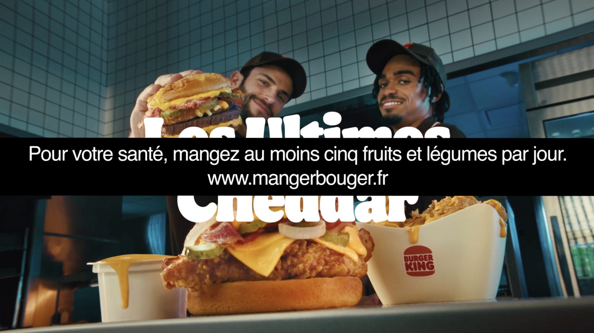 Burger King hack les mentions sanitaires pour promouvoir son cheddar