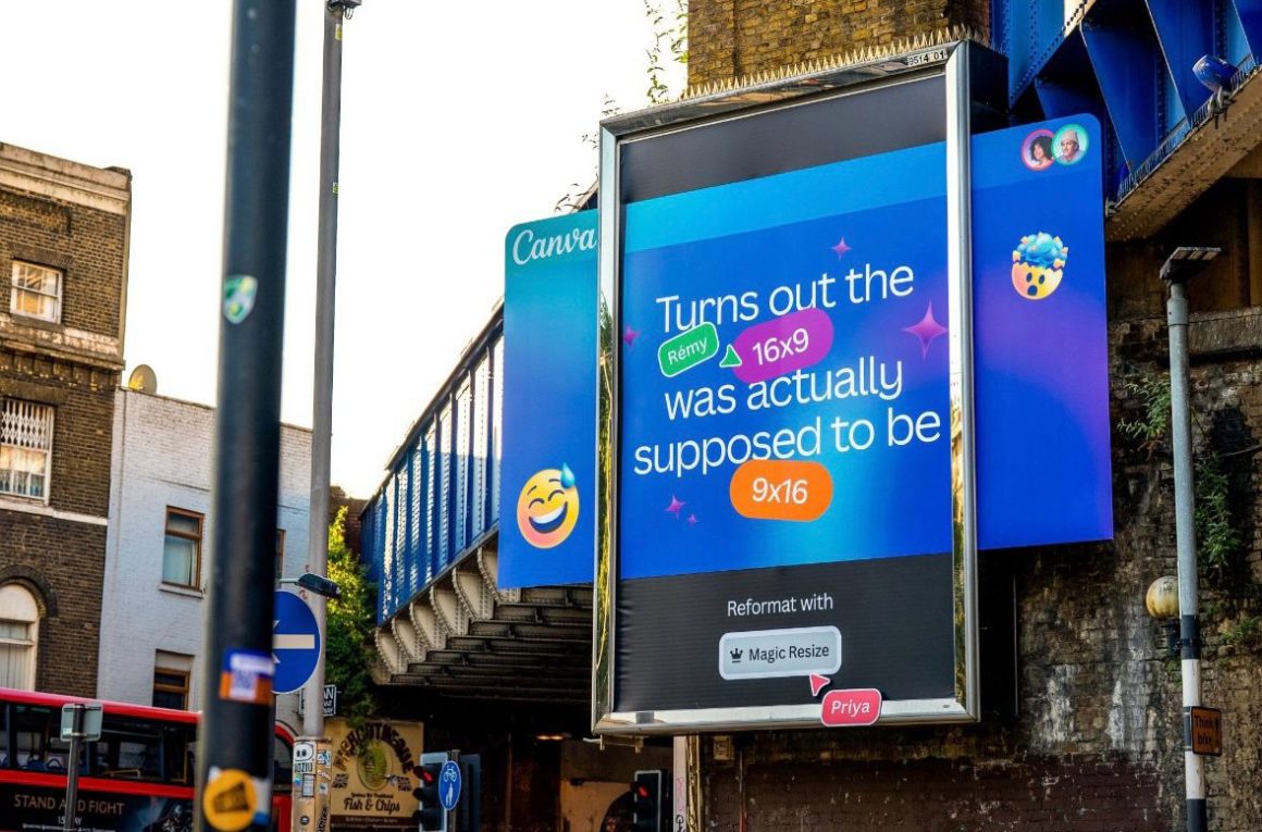 Canva détourne les galères créatives en une campagne OOH brillante