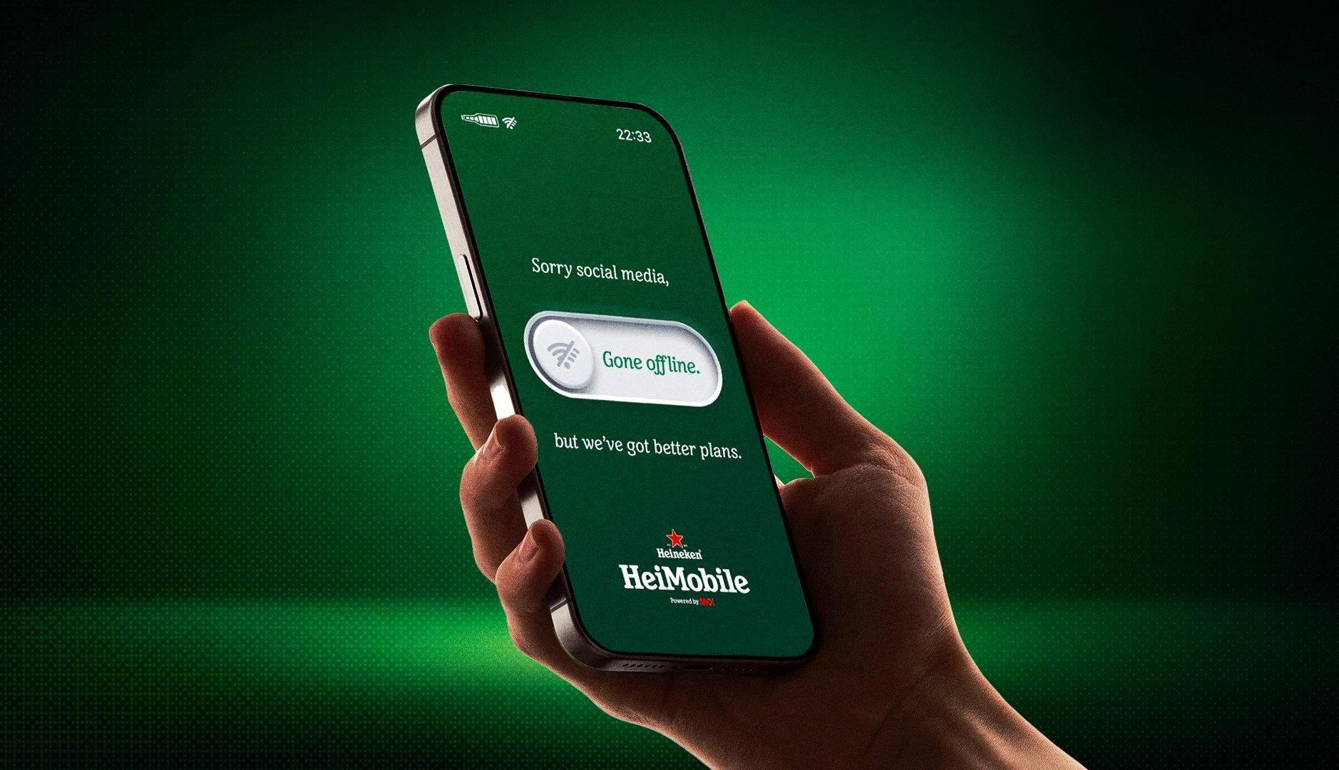 Heineken lance un forfait pour vous aider à décrocher… de votre mobile