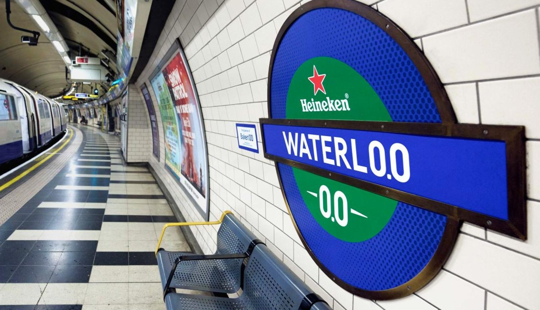 Heineken renomme des stations de métro avec 0.0 pour le Dry January